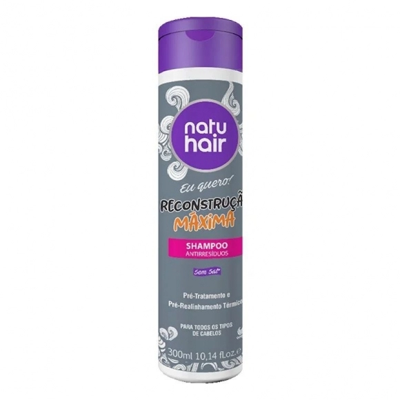SH ANTIRRESIDUOS RECONSTRUCAO MAXIMA NATUHAIR 300ML
